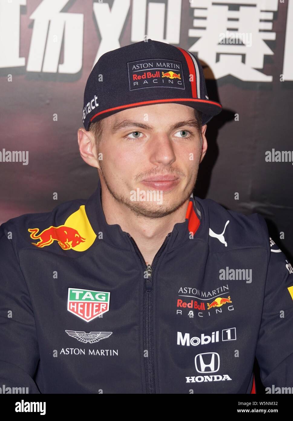 Formula One Red Bull driver Max Verstappen of Netherlands attends a fan ...
