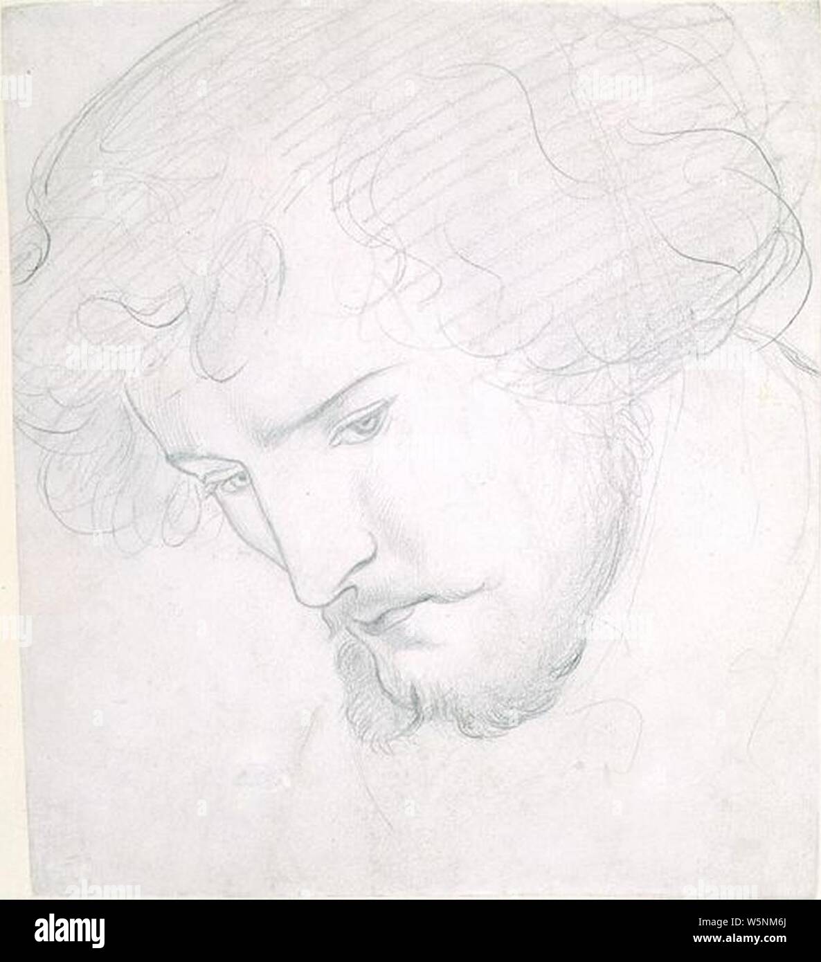 Dante Gabriel Rossetti - The Seed of David (study for David Stock Photo ...