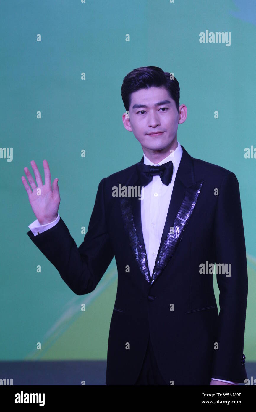 --FILE--Chinese actor Zhang Han arrives on the red carpet for the ...
