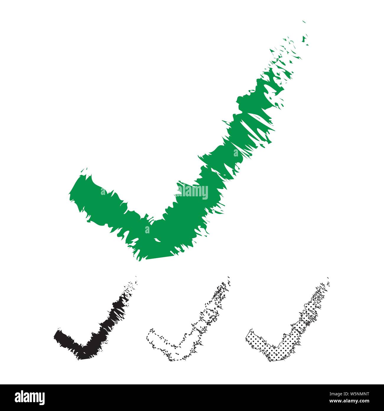 Check mark icon vector Stock Vector Image & Art - Alamy