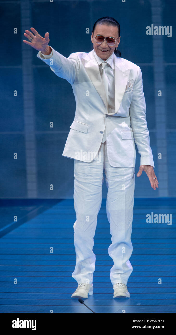 Hong Kong actor and producer Patrick Tse poses after winning the ...