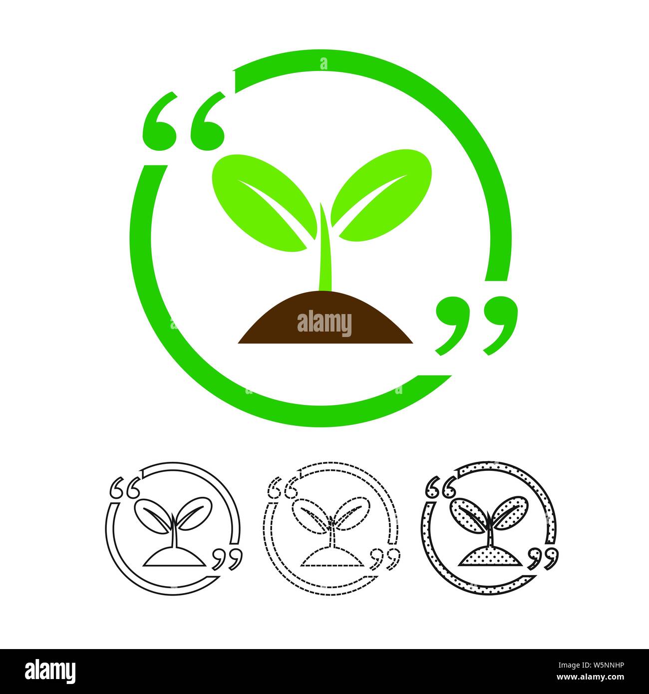 Plant tree icon vector Stock Vector Image & Art - Alamy