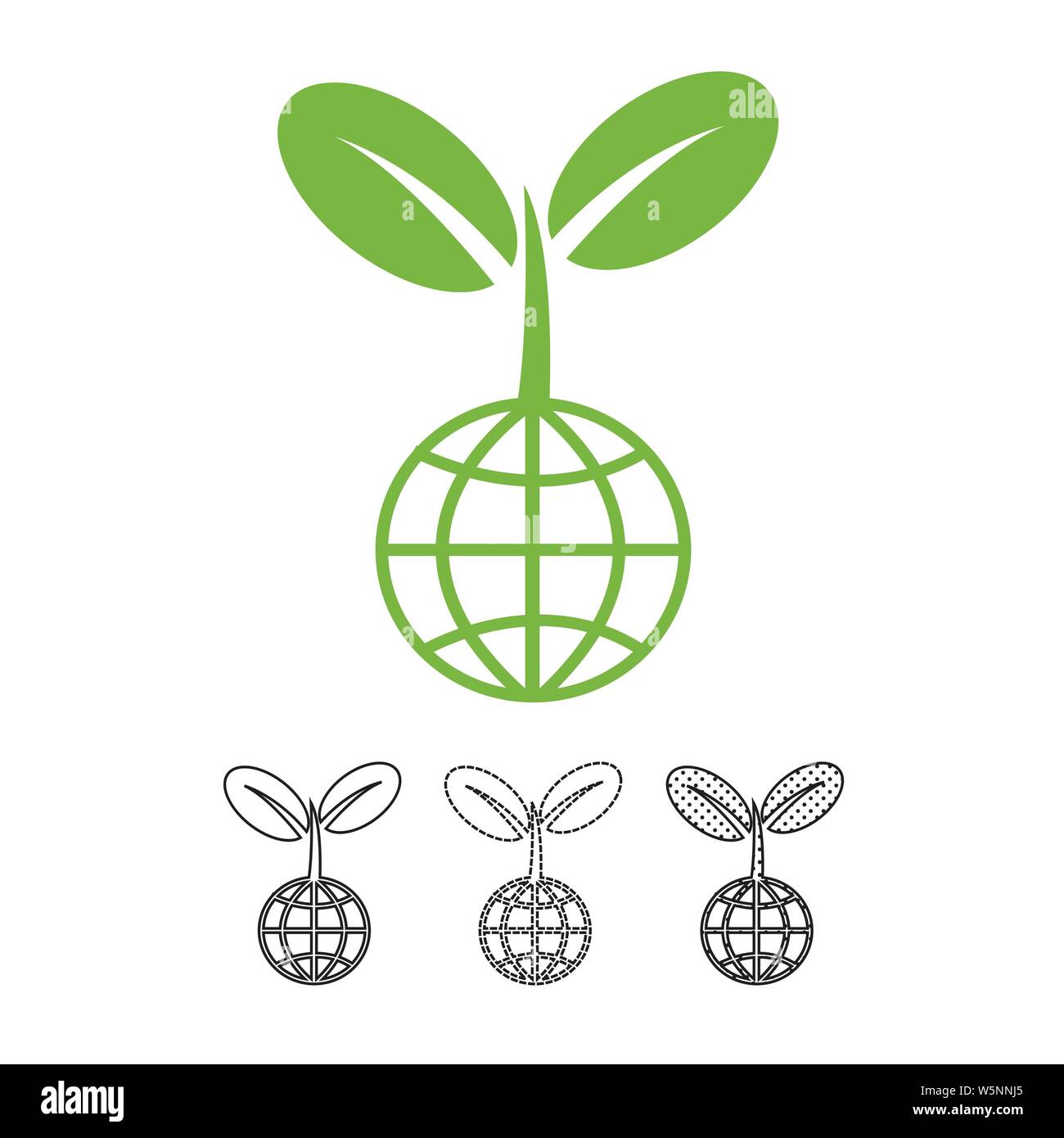 Plant tree icon vector Stock Vector Image & Art - Alamy