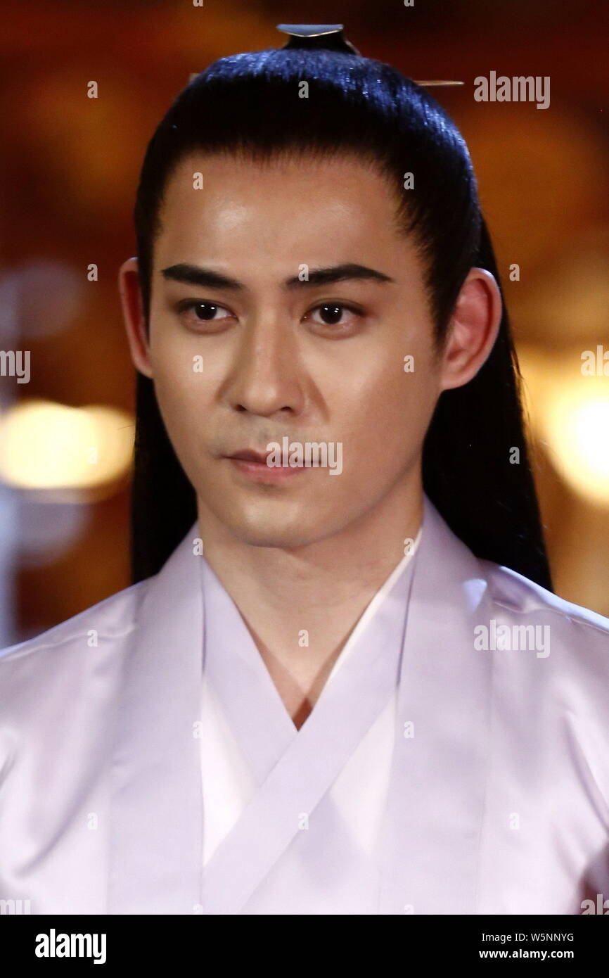 --FILE--Taiwanese actor Vic Chou is interviewed on set of the TV series ...