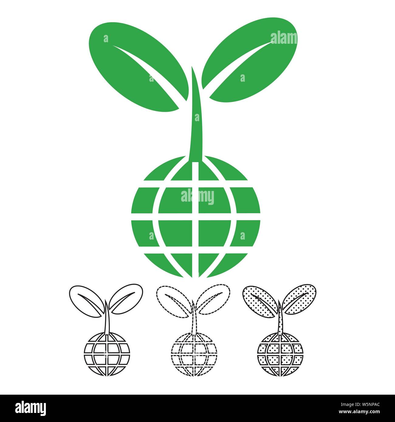 Plant tree icon vector Stock Vector Image & Art - Alamy