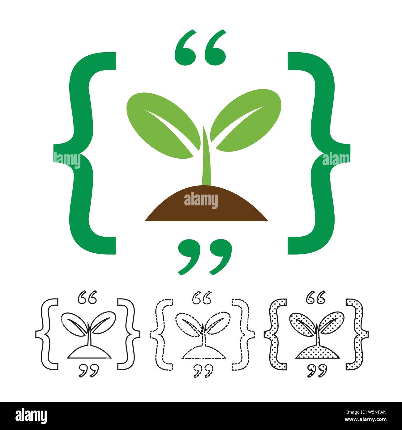 Plant tree icon vector Stock Vector Image & Art - Alamy