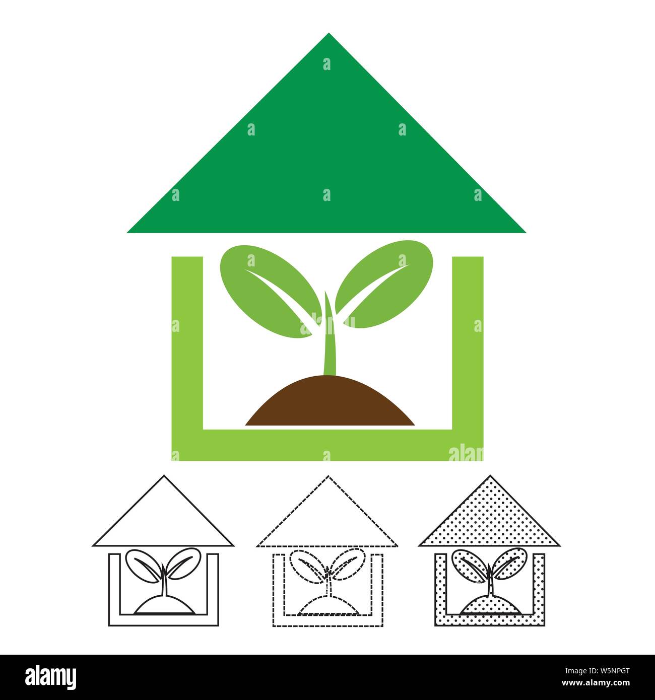 Plant tree icon vector Stock Vector Image & Art - Alamy