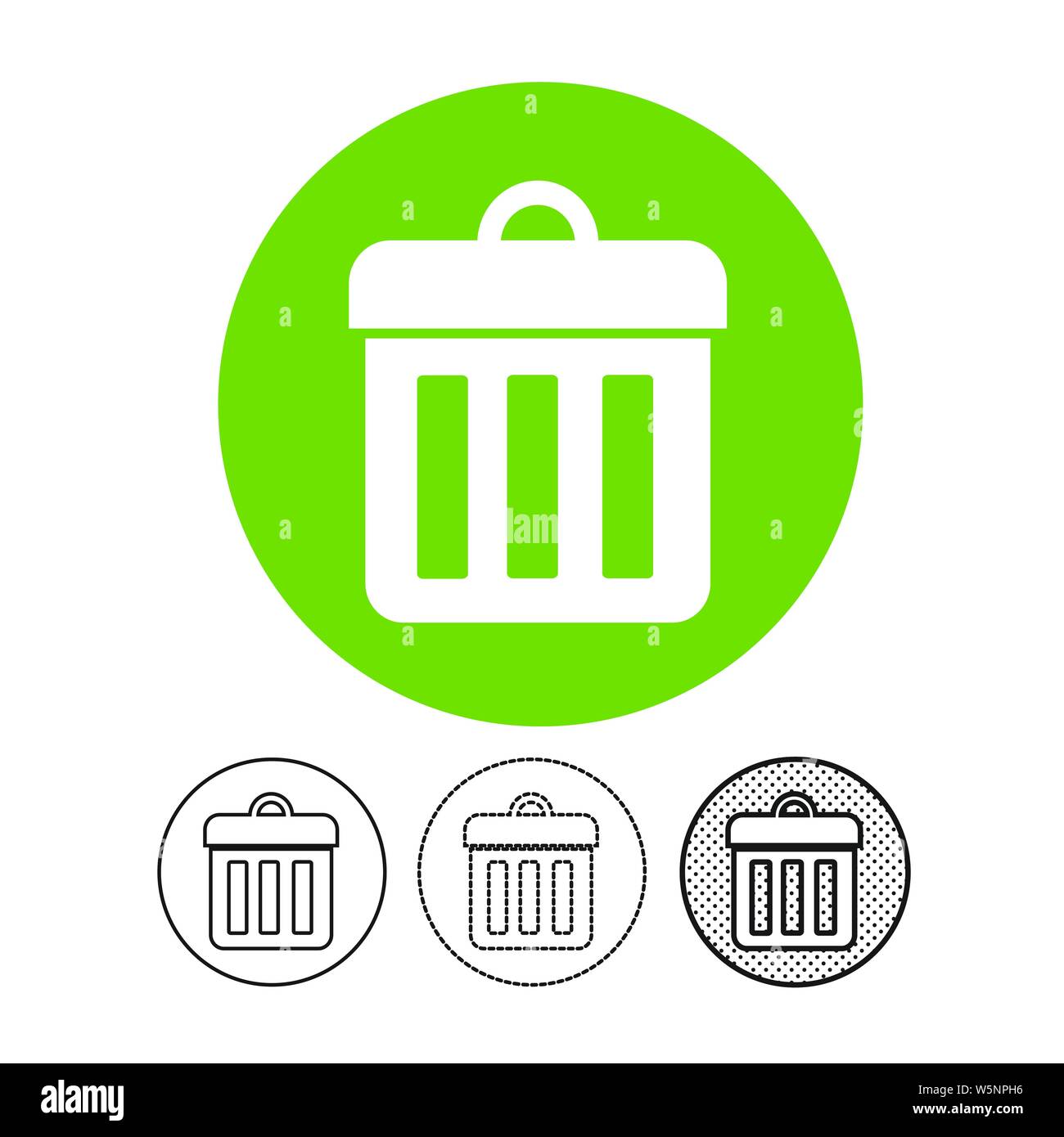 trash can icon Stock Vector Image & Art - Alamy