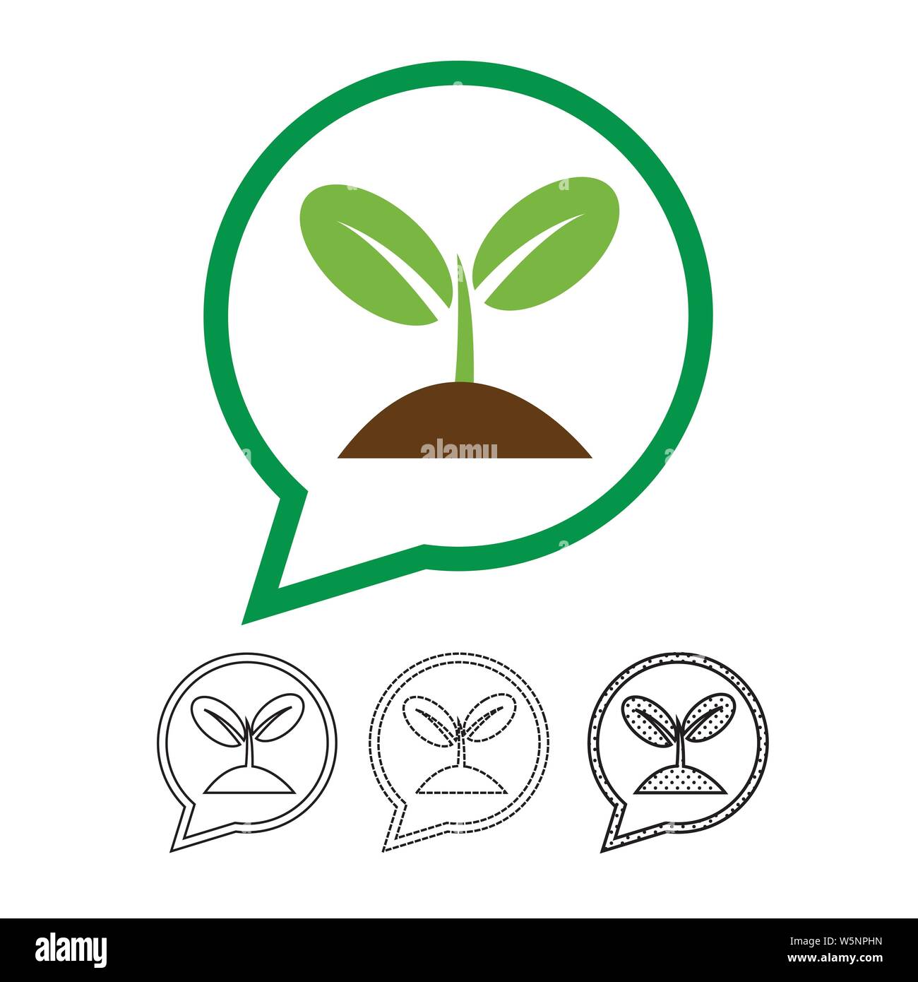 Plant tree icon vector Stock Vector Image & Art - Alamy