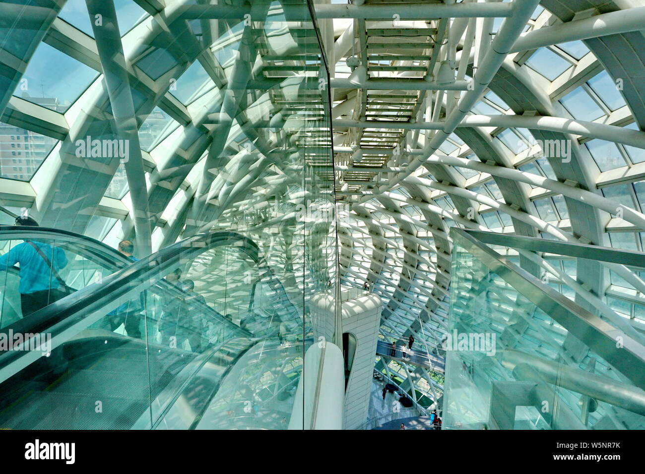 Interior view of the building complex of the Phoenix International ...