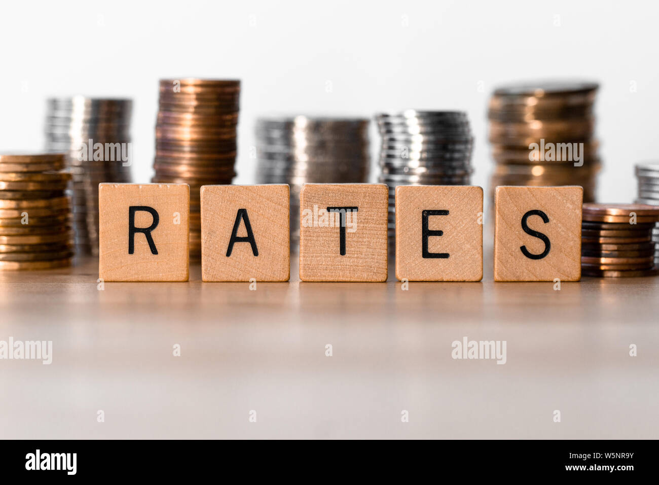 Rates sign hi-res stock photography and images - Alamy