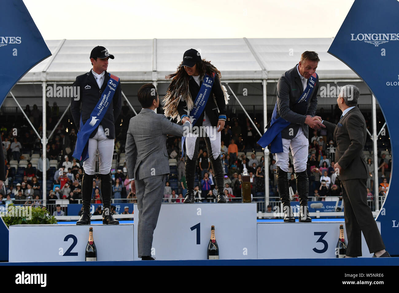 Danielle Goldstein, center, Darragh Kenny, left, and Jur Vrieling ...