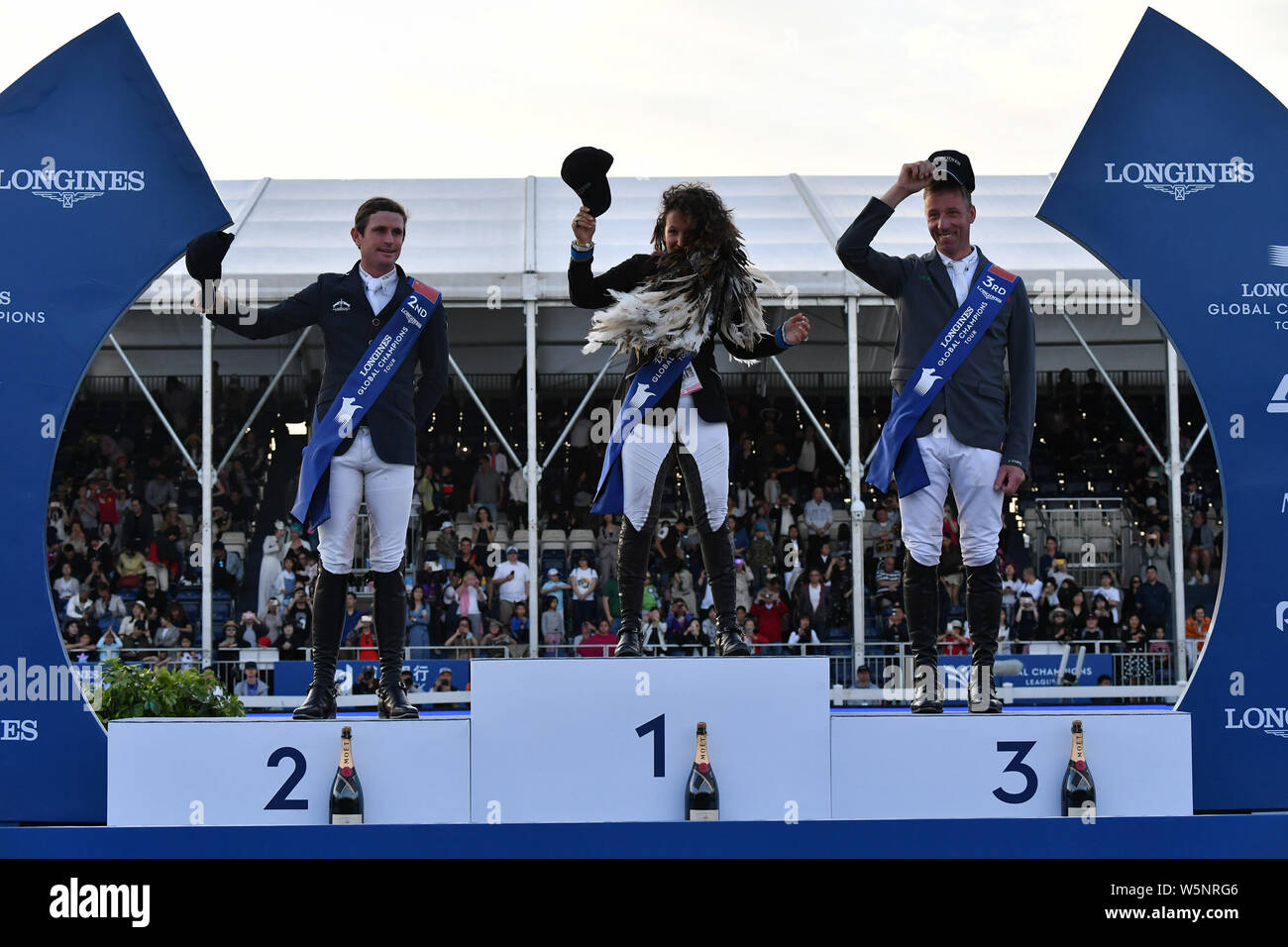 Danielle Goldstein, center, Darragh Kenny, left, and Jur Vrieling ...