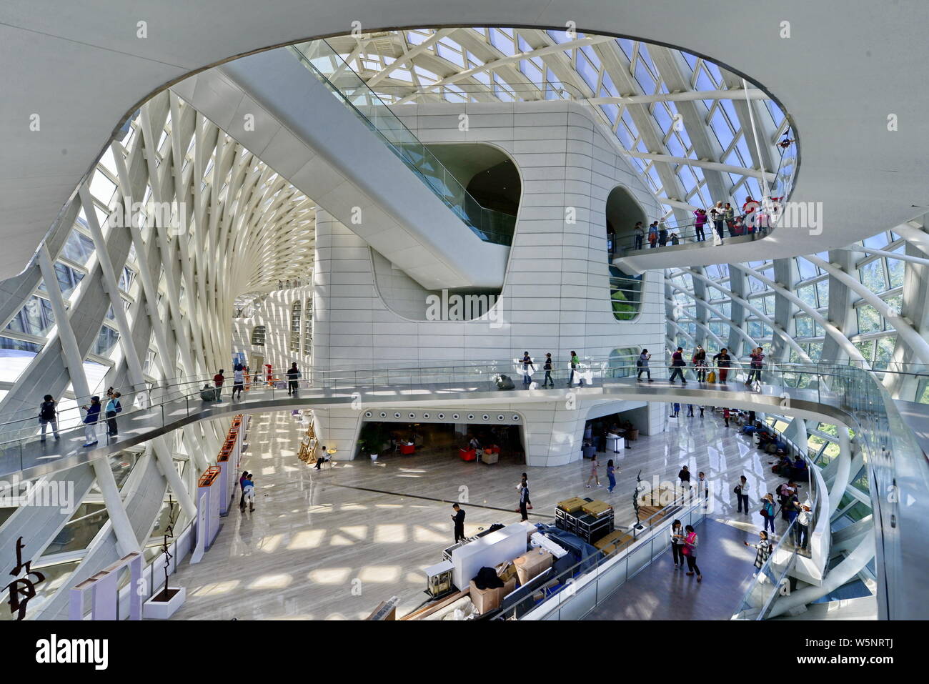 Interior view of the building complex of the Phoenix International ...