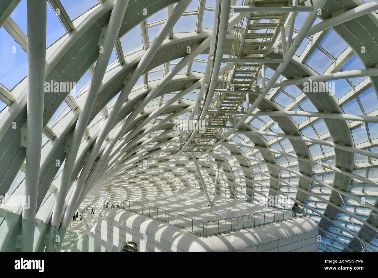 Interior view of the building complex of the Phoenix International ...