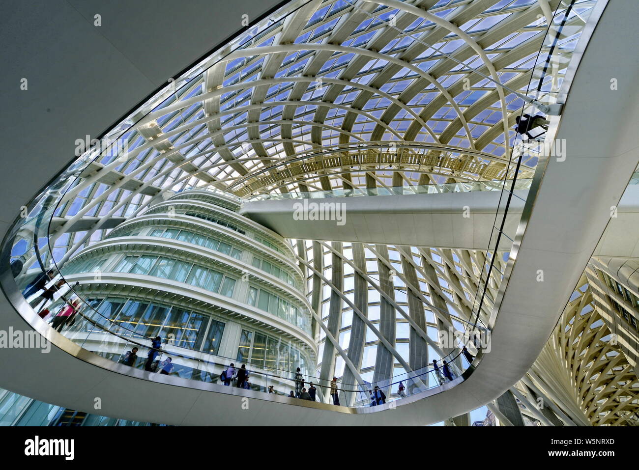 Interior view of the building complex of the Phoenix International ...