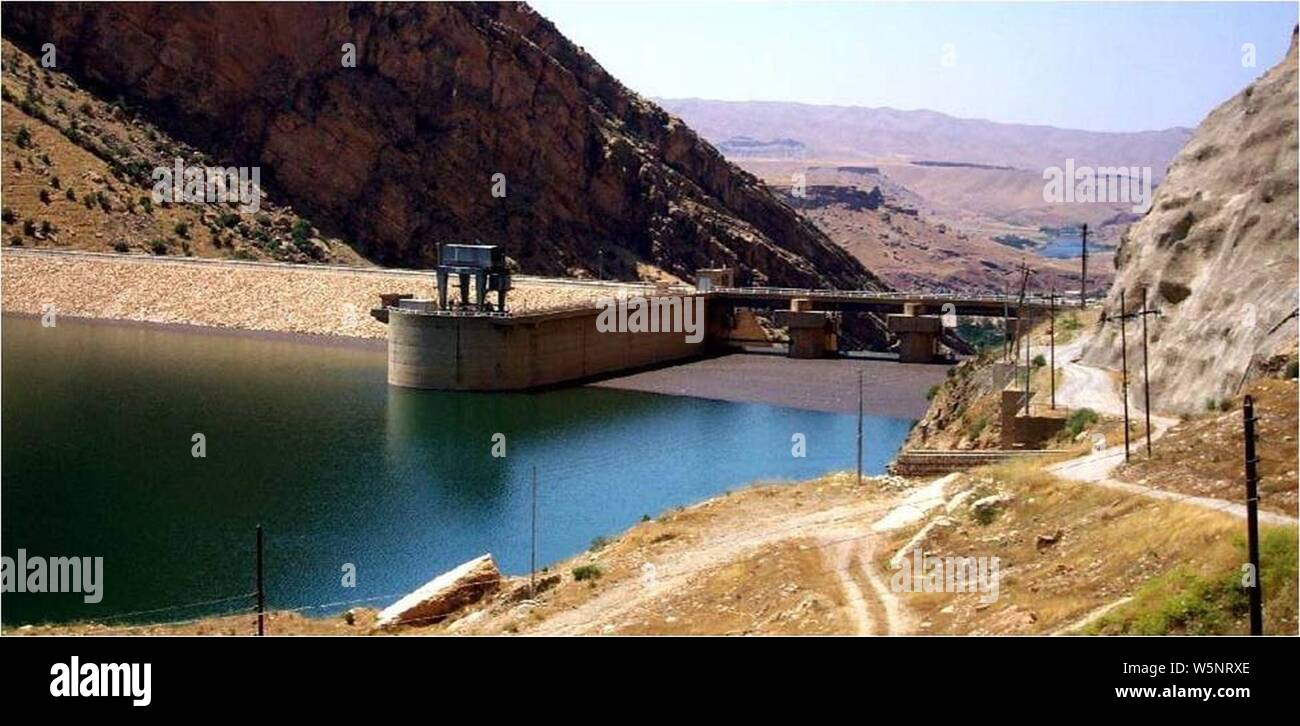 Darbandikhan Dam USACE NWD Stock Photo - Alamy
