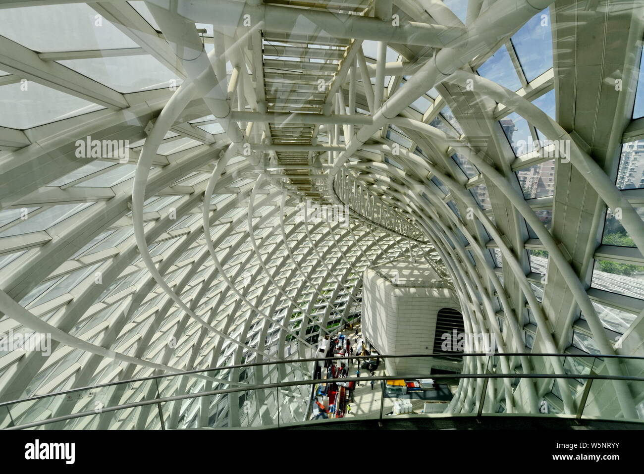 Interior view of the building complex of the Phoenix International ...
