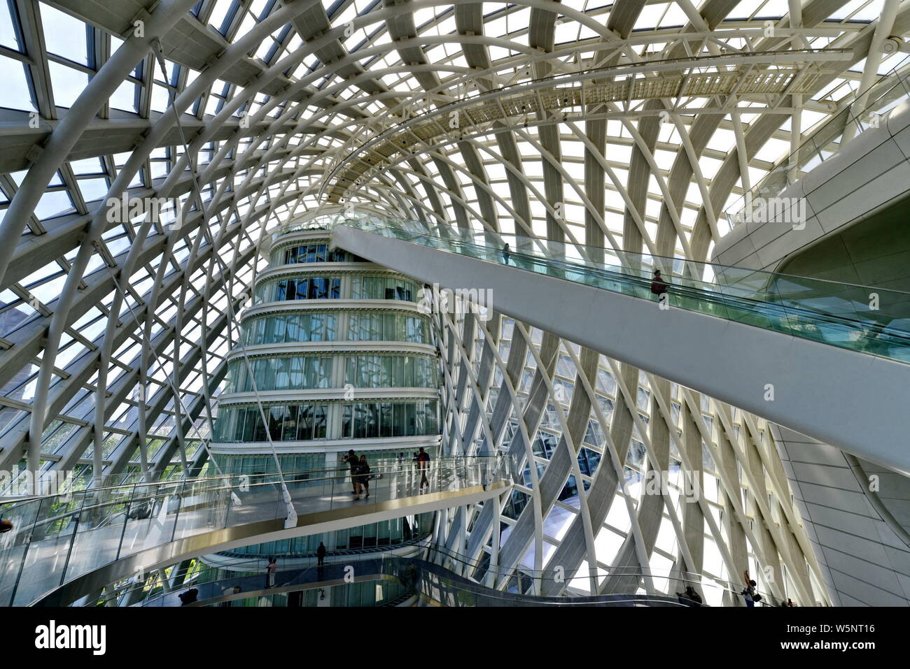 Interior view of the building complex of the Phoenix International ...