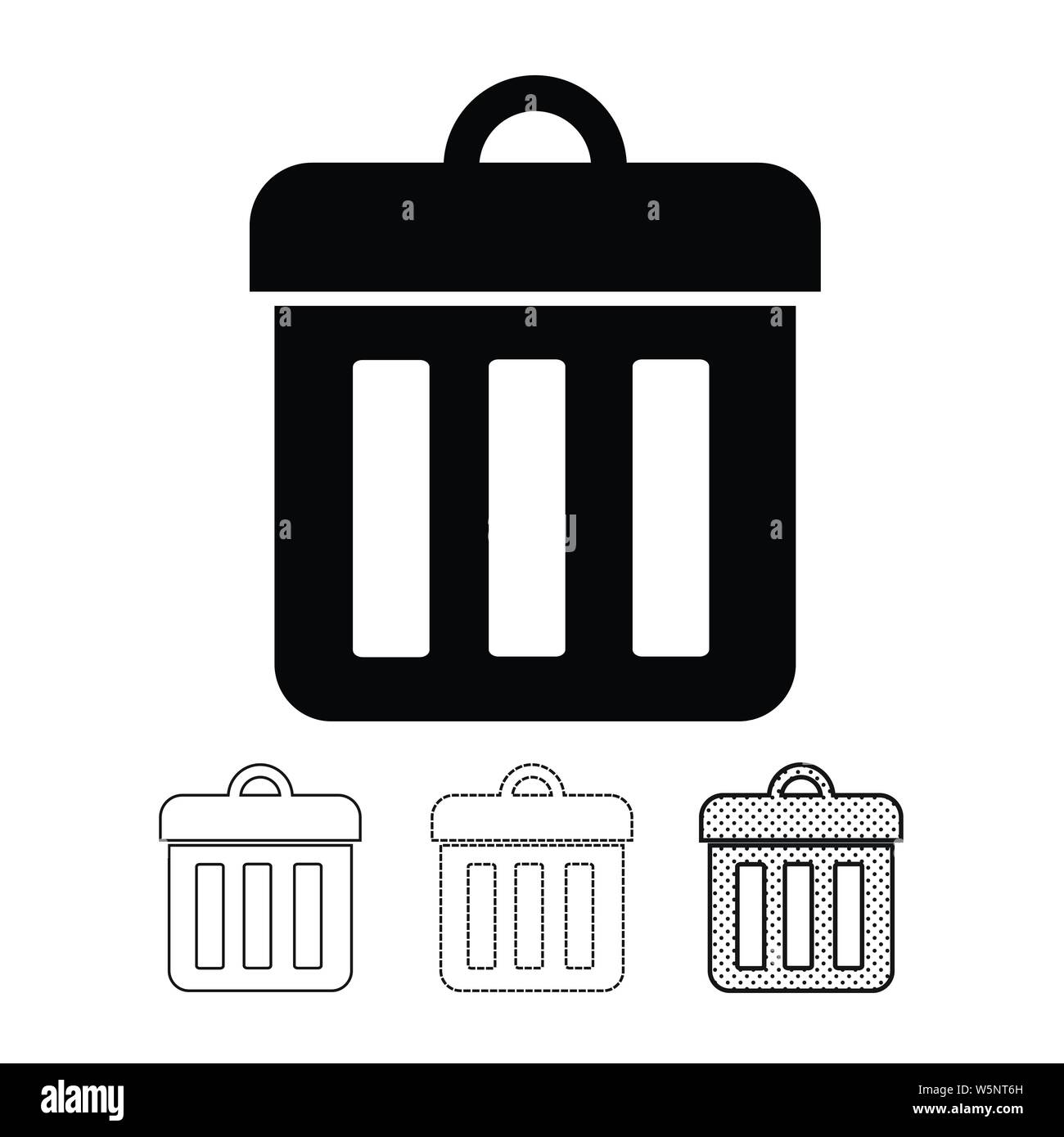 trash can icon Stock Vector Image & Art - Alamy