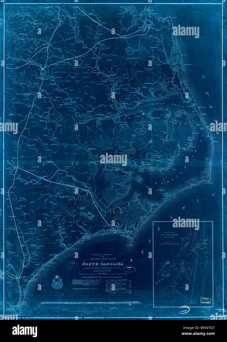 Civil War Maps 0353 Eastern portion of the Military Department of North ...