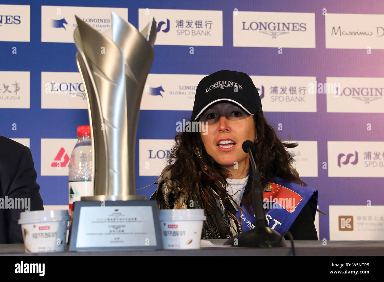 Danielle Goldstein of Israel attends a press conference after winning ...