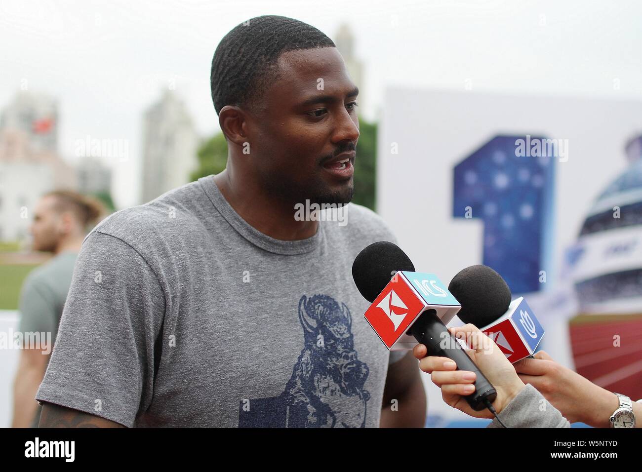 American retired hurdling athlete David Oliver attends the Star ...