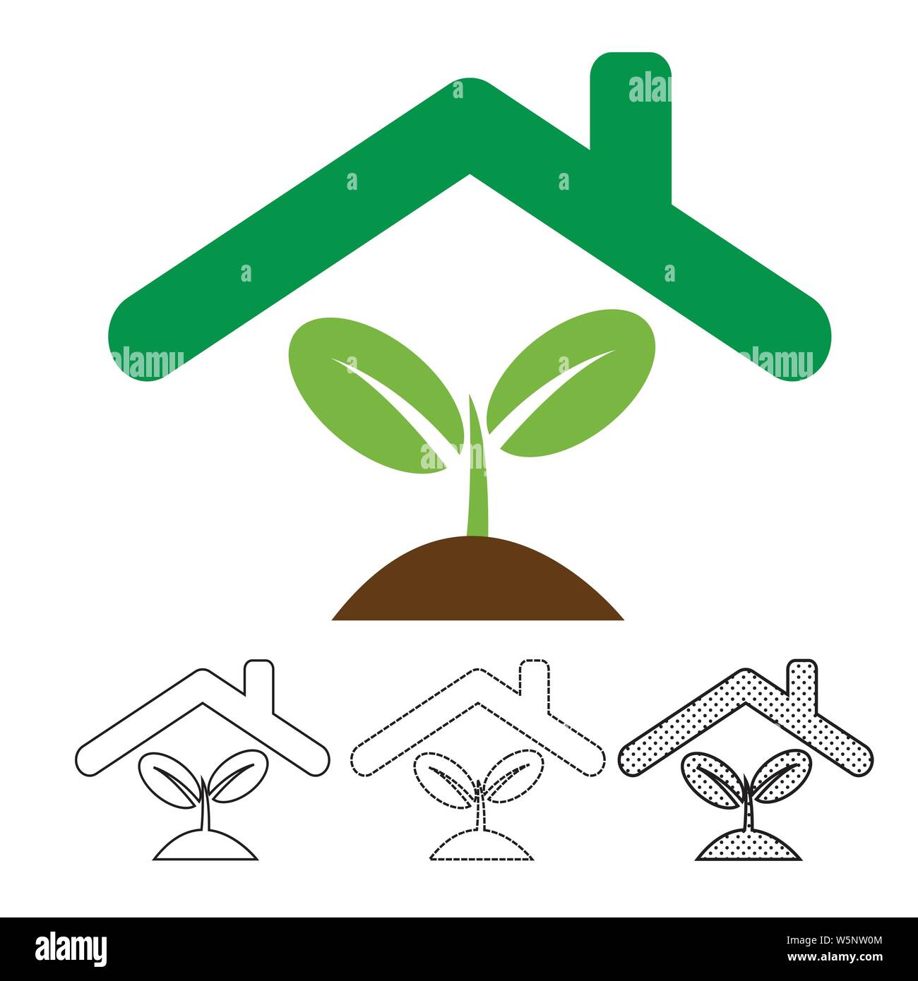 Plant tree icon vector Stock Vector Image & Art - Alamy