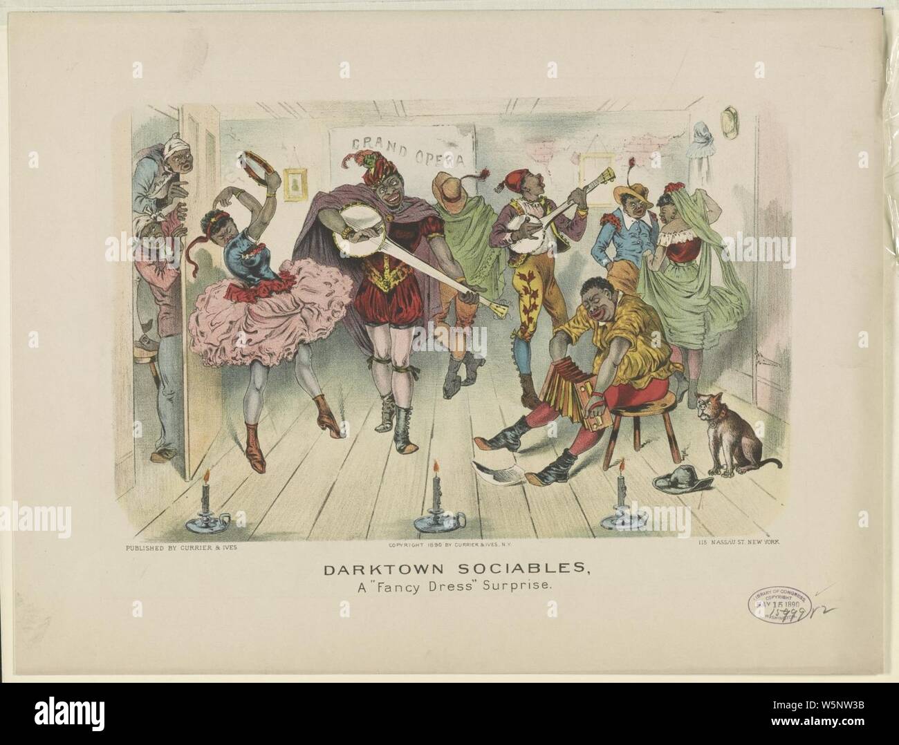 Darktown sociables, a ‘fancy dress‘ surprise Stock Photo - Alamy