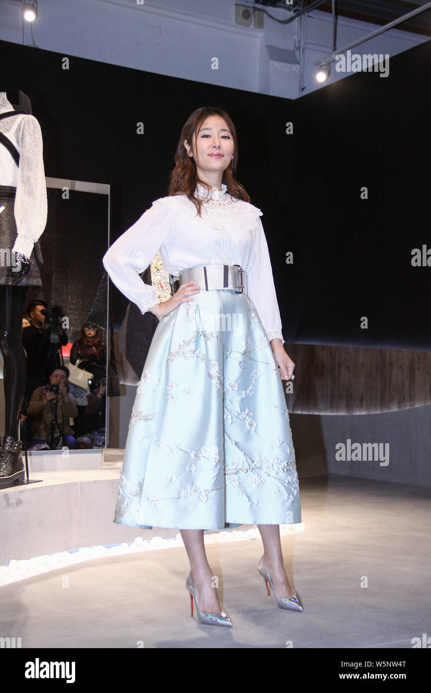Taiwanese actress Ruby Lin attends Shiatzy Chen annual exhibition in ...