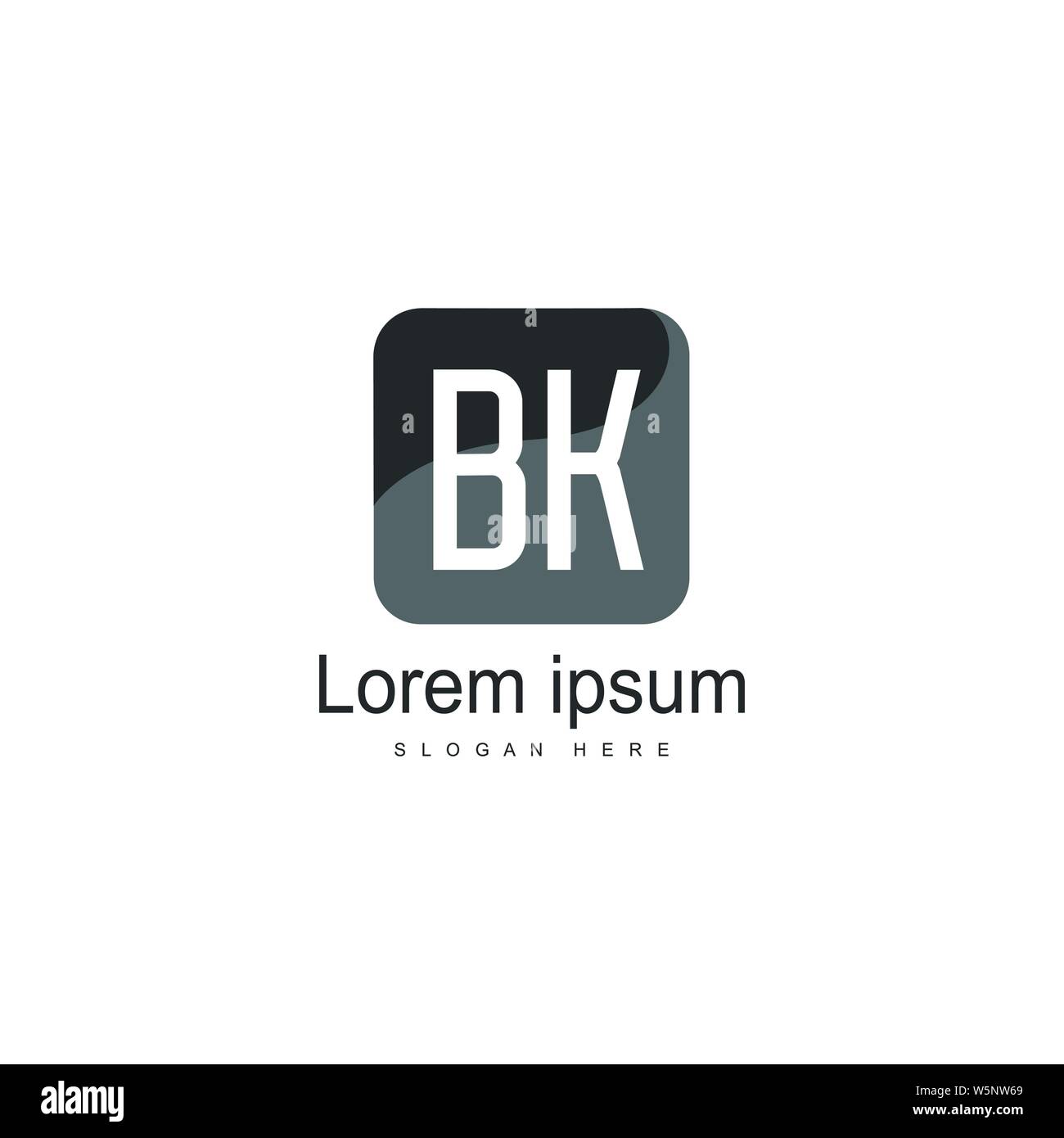 BK Letter Logo Design. Creative Modern BK Letters Icon Illustration ...
