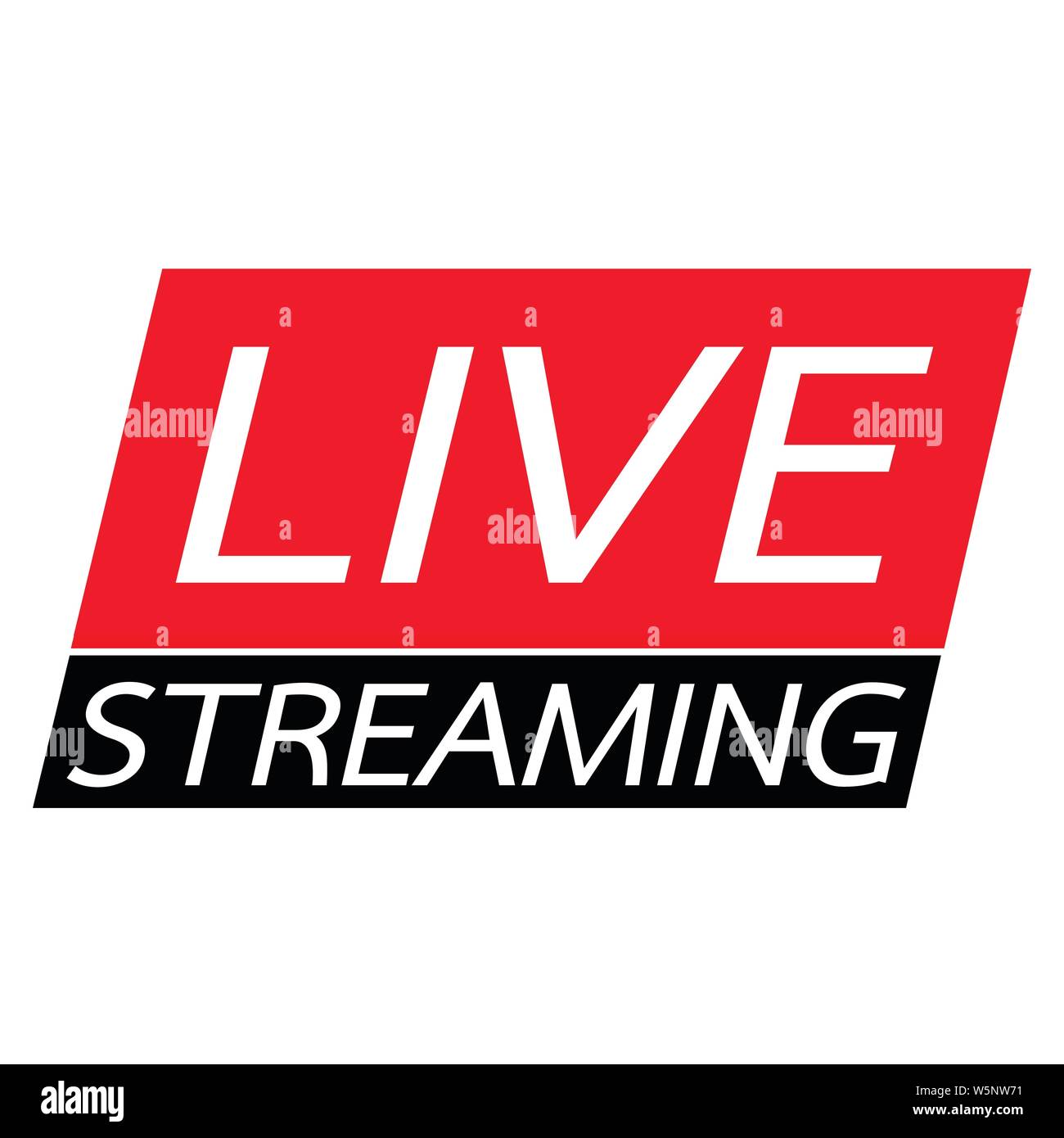 Live Streaming online sign vector design Stock Vector Image & Art - Alamy