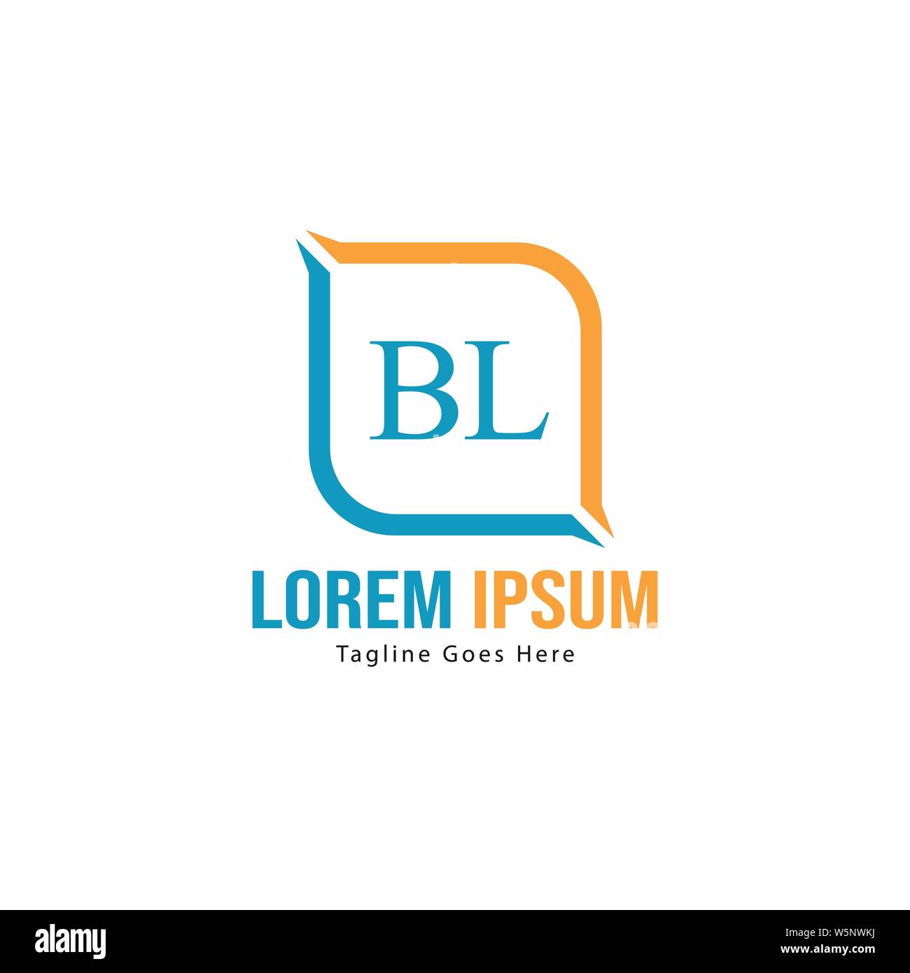 BL Letter Logo Design. Creative Modern BL Letters Icon Illustration ...