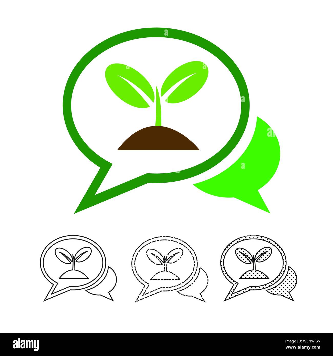 Plant tree icon vector Stock Vector Image & Art - Alamy