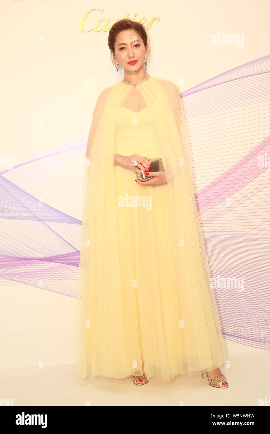 Hong Kong Model Kathy Chow Attends A Promotional Event For Cartier In Hong Kong China 4 May