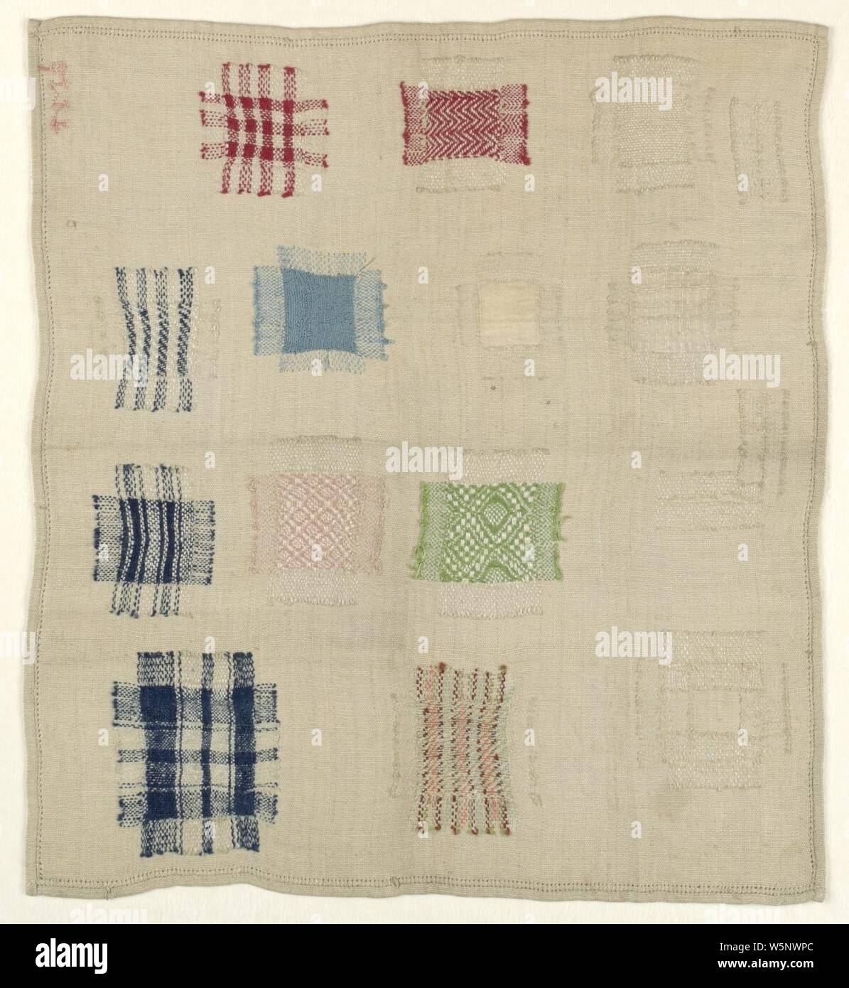 Darning Sampler (Germany), late 19th century Stock Photo - Alamy