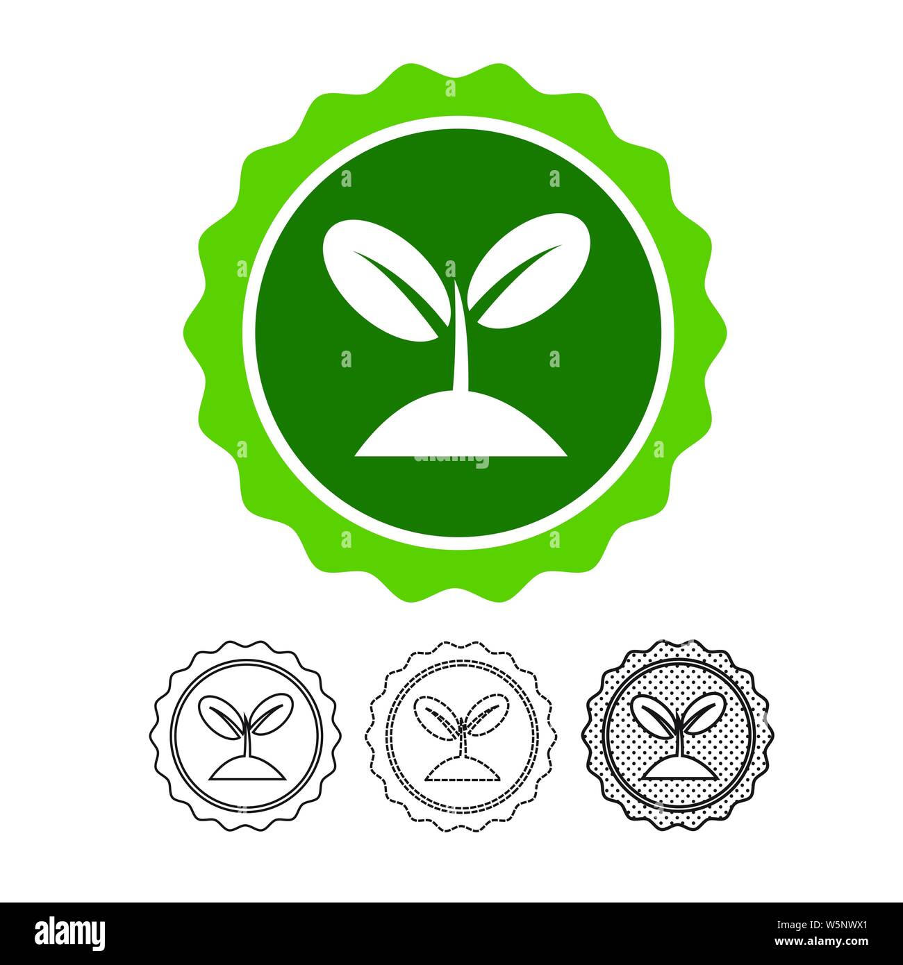 Plant tree icon vector Stock Vector Image & Art - Alamy