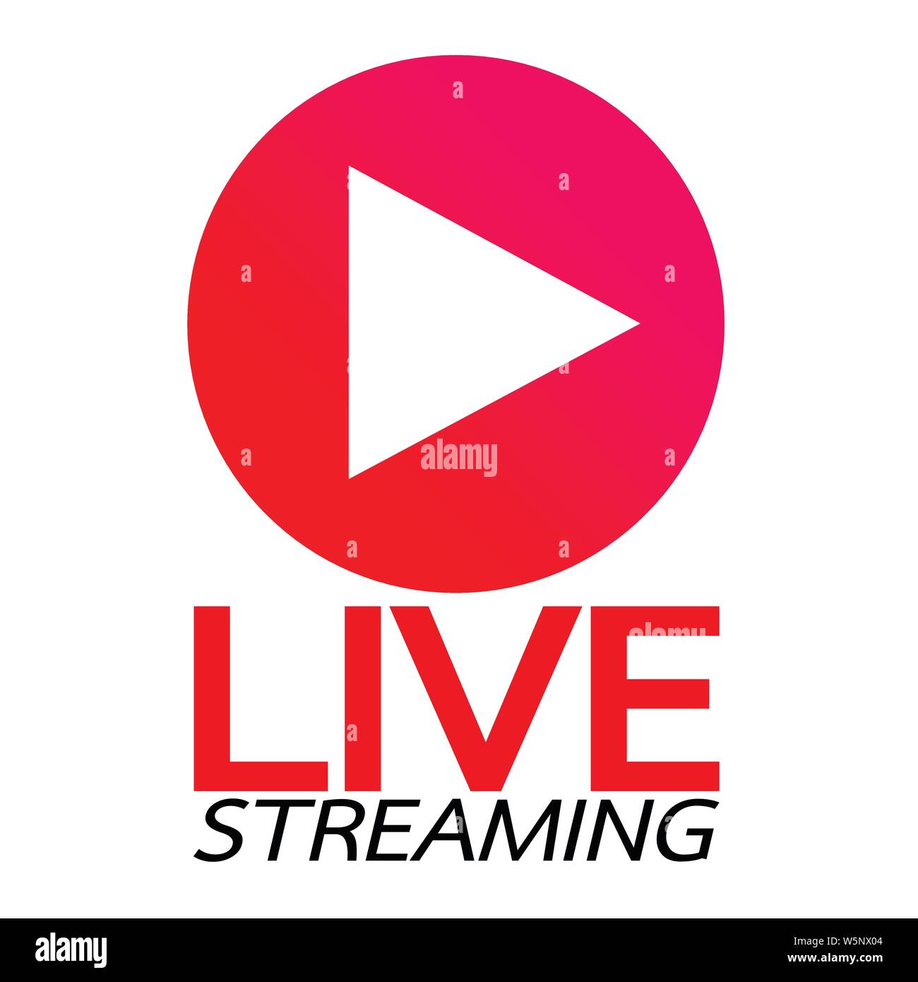 Live Streaming online sign vector design Stock Vector Image & Art - Alamy