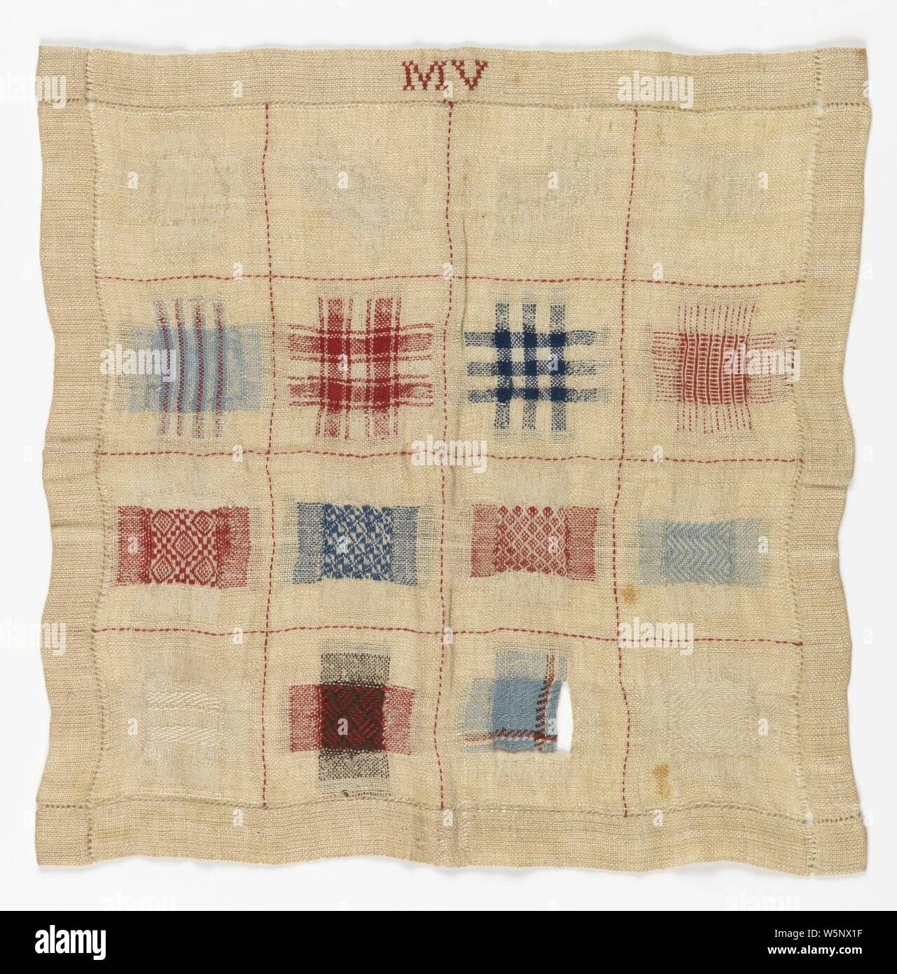 Darning Sampler (Northern Germany), late 19th century Stock Photo - Alamy