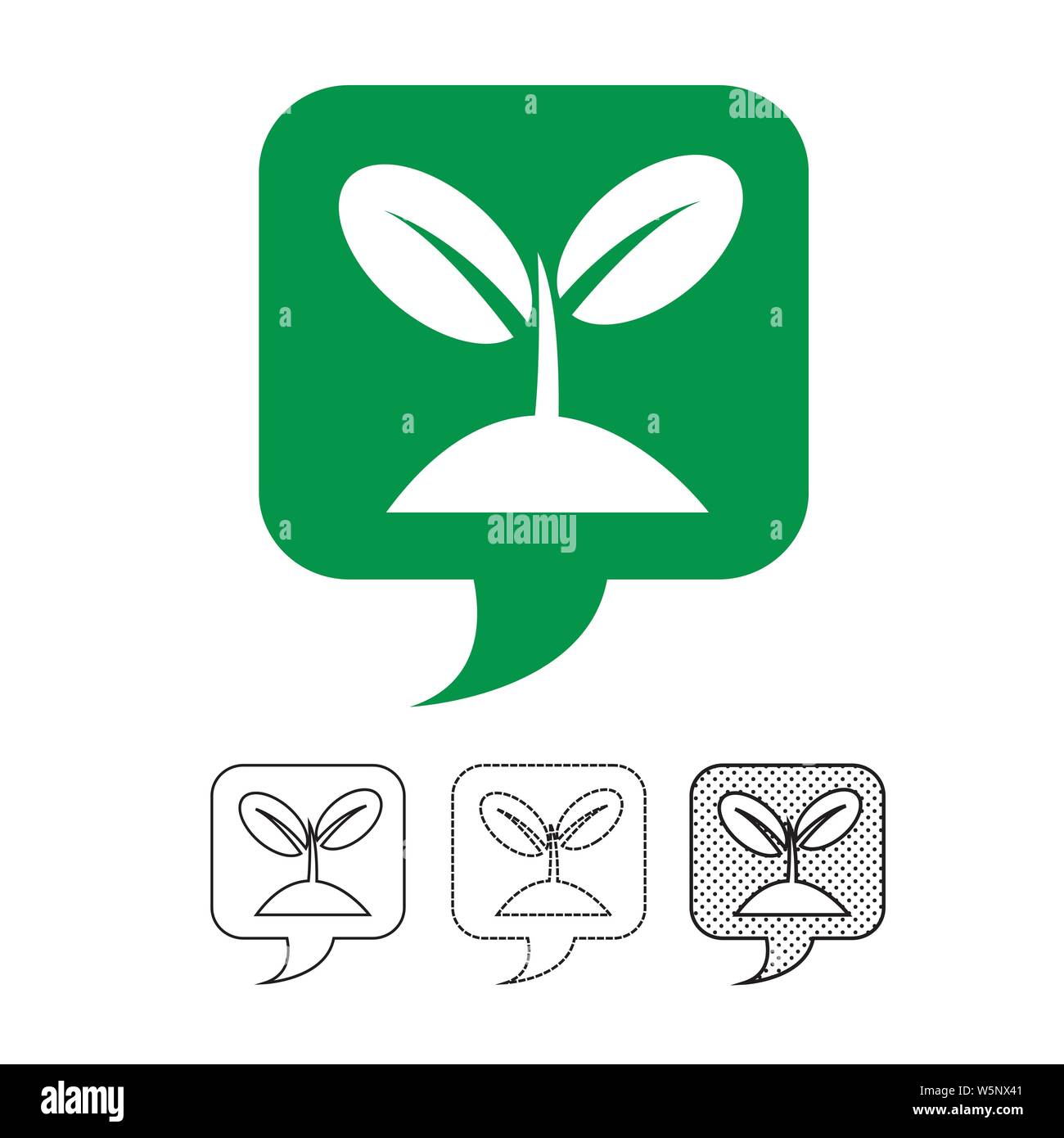 Plant tree icon vector Stock Vector Image & Art - Alamy