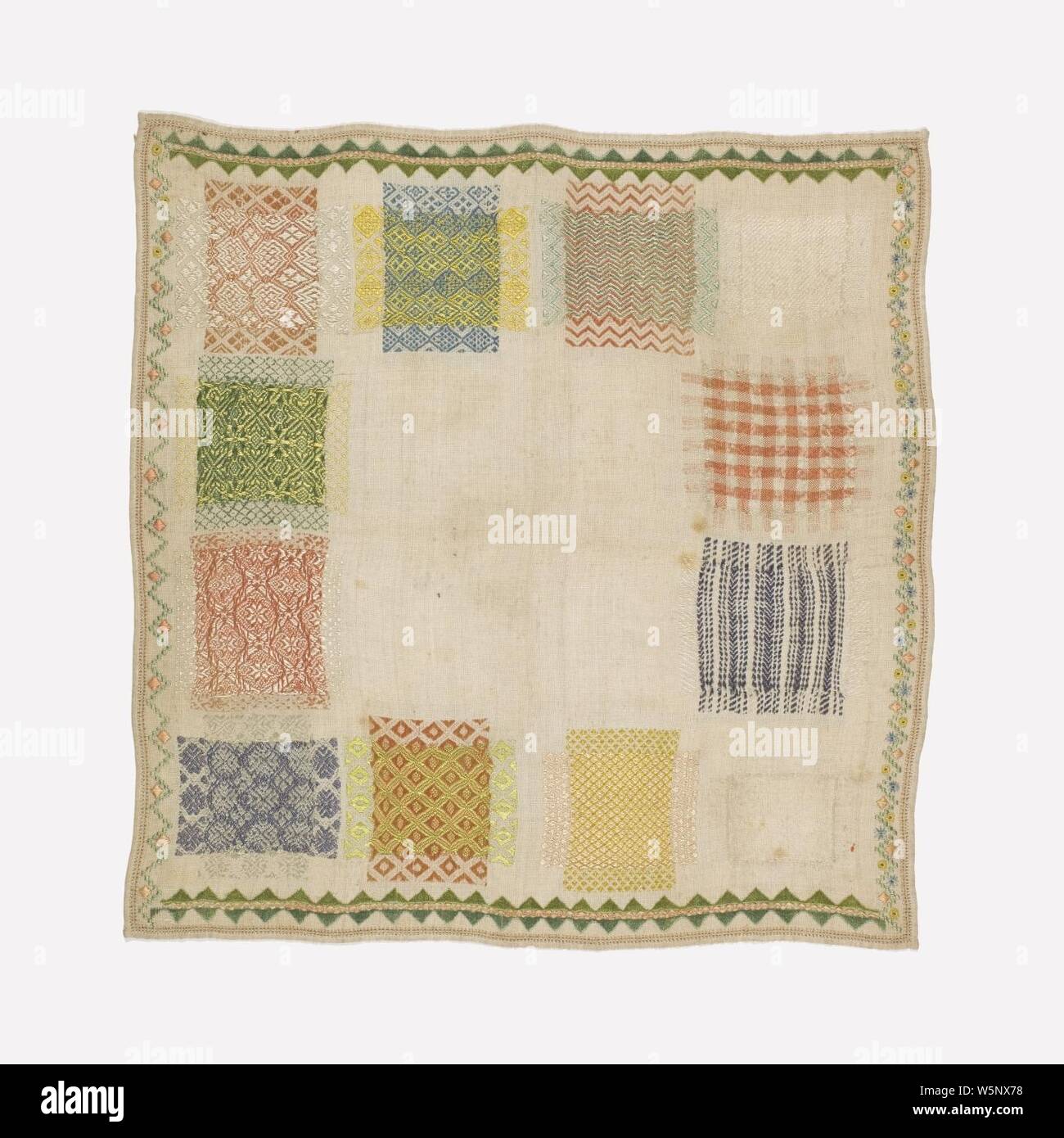 Darning Sampler, early 19th century Stock Photo - Alamy