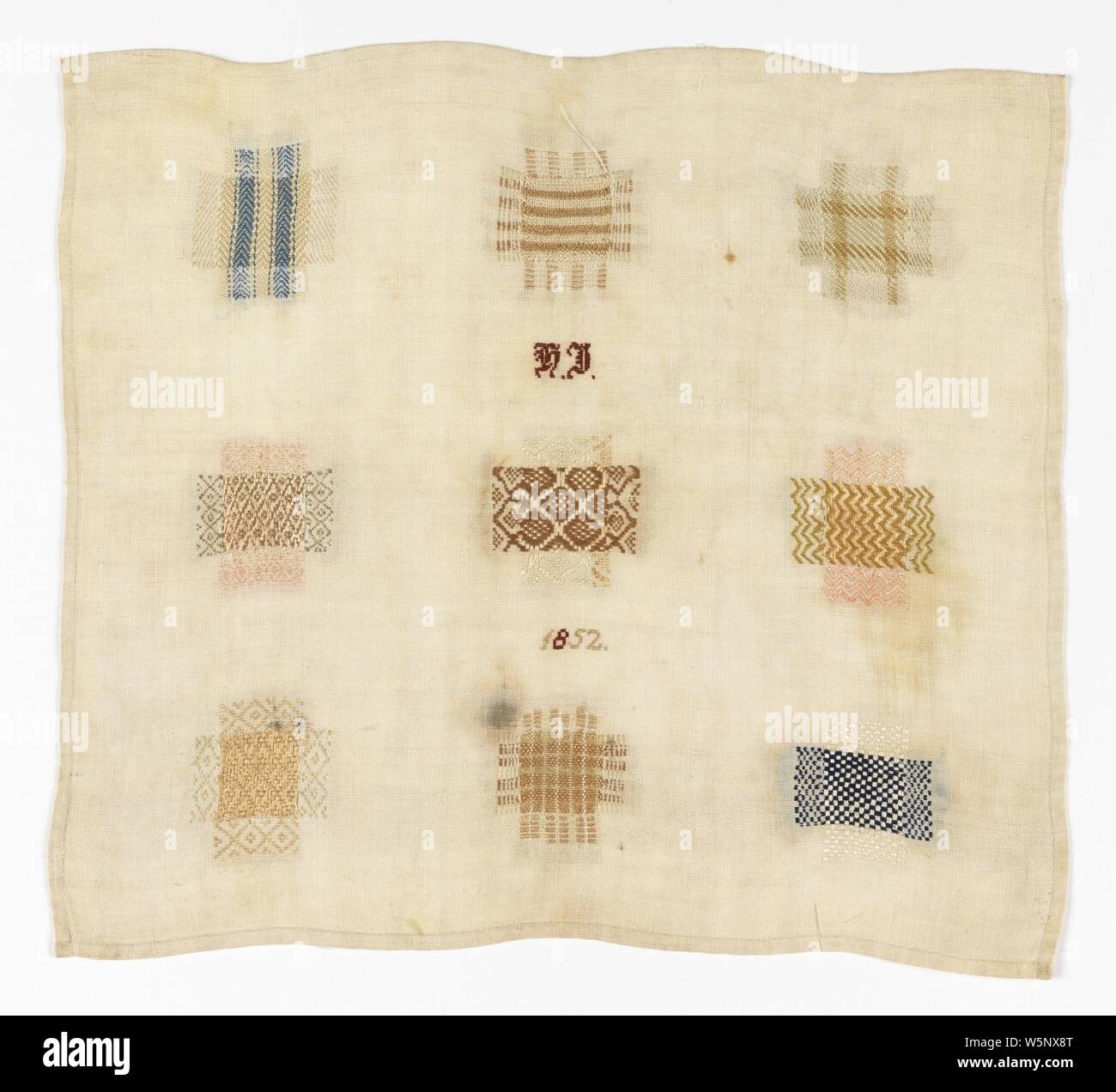 Darning Sampler, 1852 Stock Photo - Alamy
