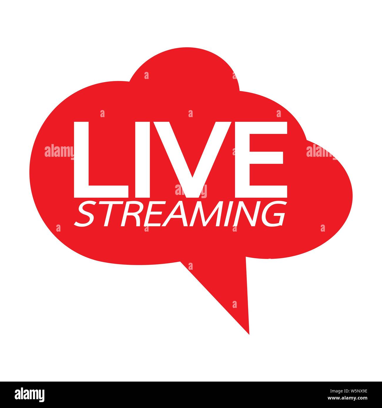 Live Streaming online sign vector design Stock Vector Image & Art - Alamy
