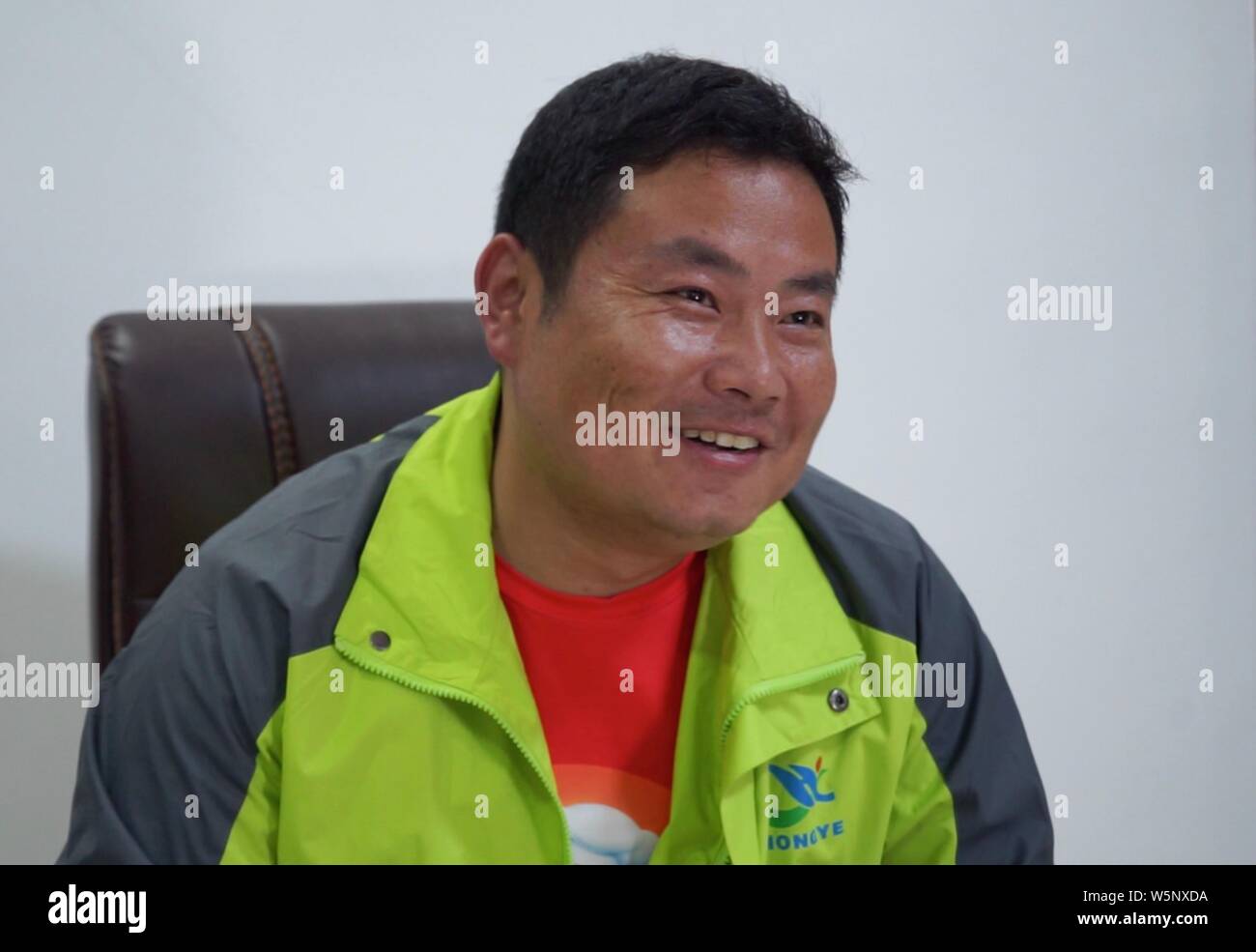 In this undated photo, Chinese man Zhang Kaiwei who created tailored ...