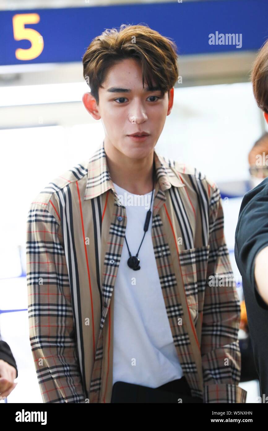 Hong Kong entertainer and rapper Lucas Wong of South Korean boy group ...