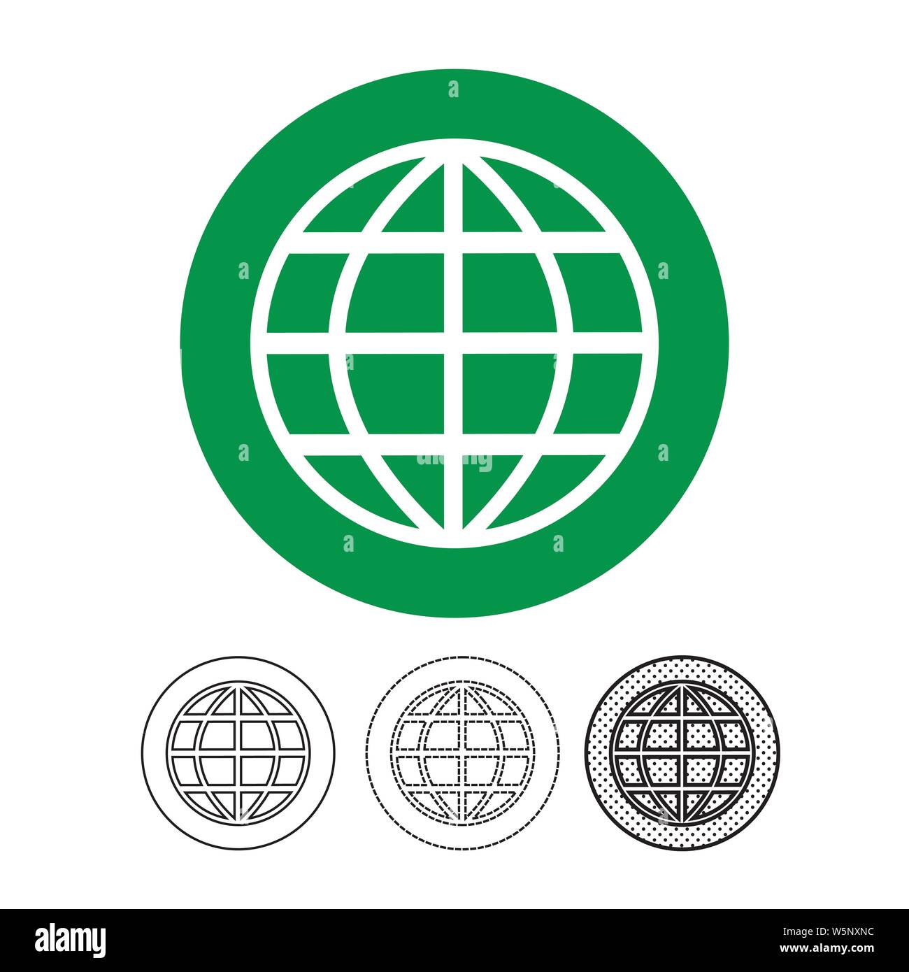 Globe vector icon Stock Vector Image & Art - Alamy
