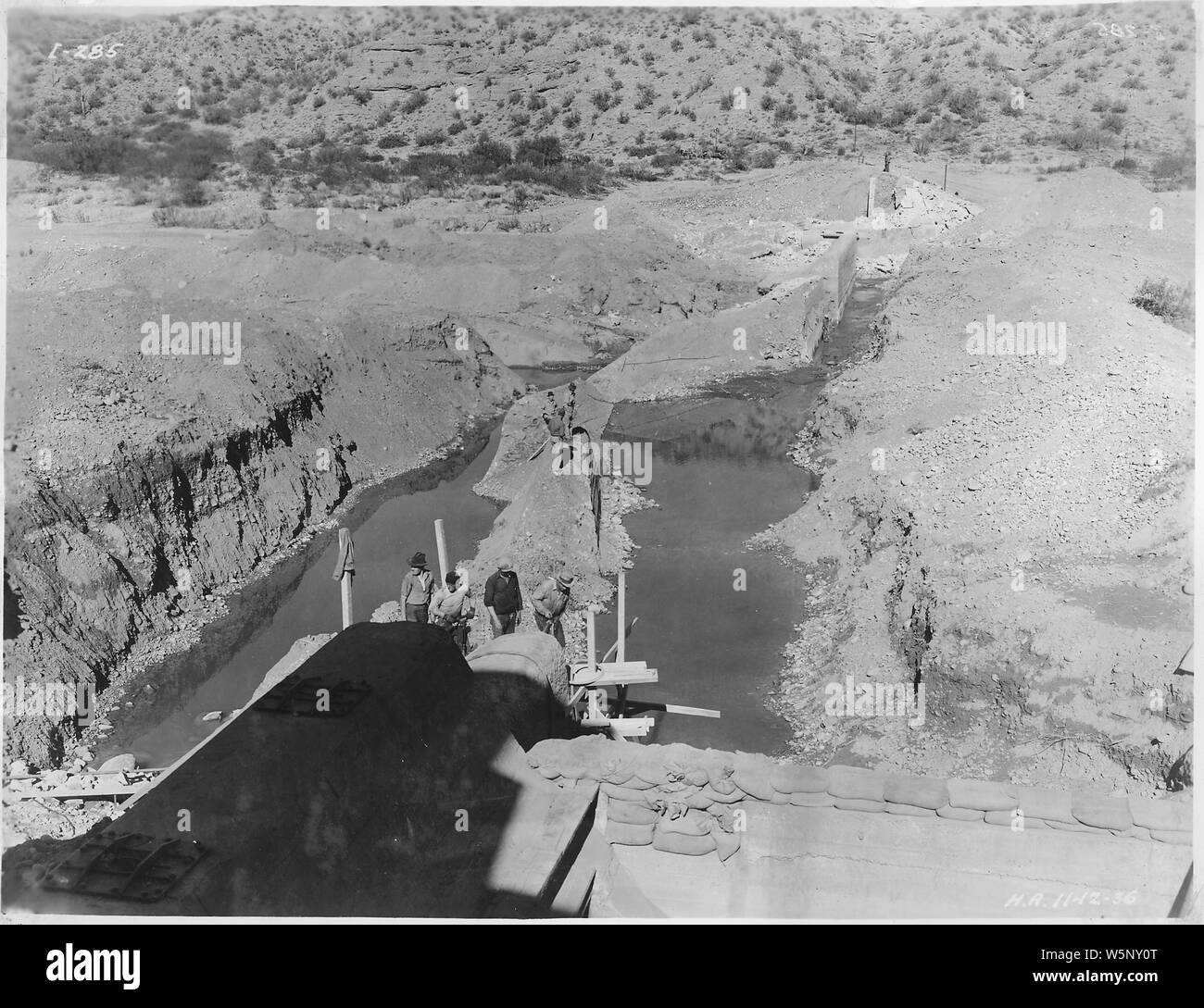 The old dam Black and White Stock Photos & Images - Alamy