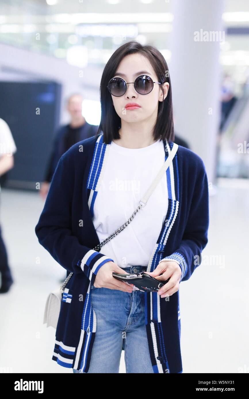 Chinese singer and actress Victoria Song or Song Qian arrives at the ...