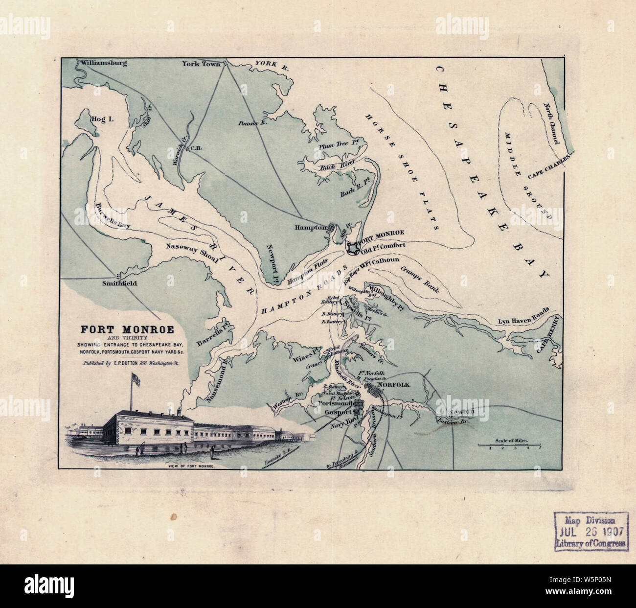 Fort monroe map hi-res stock photography and images - Alamy