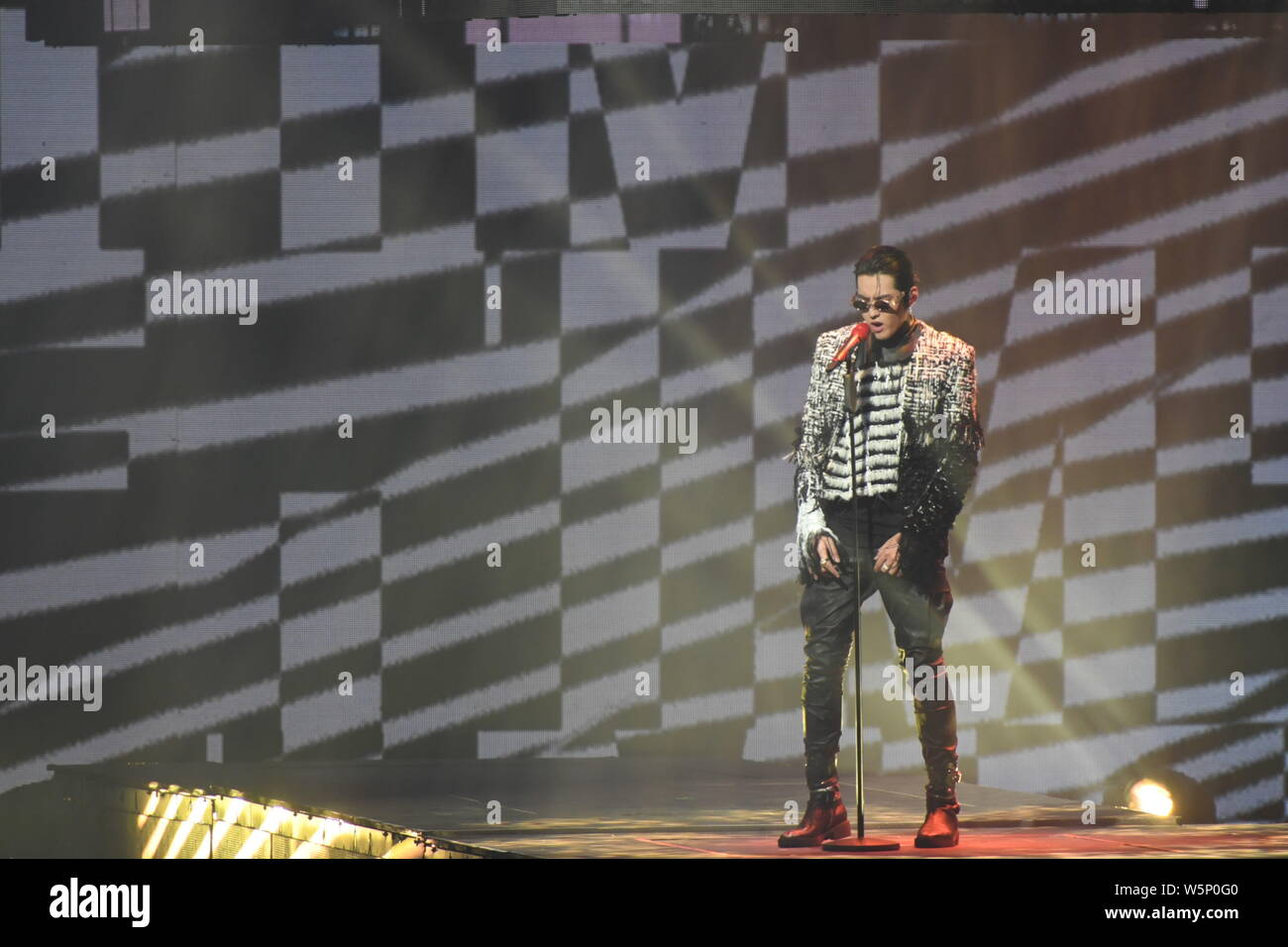 Chinese singer and actor Kris Wu or Wu Yifan performs during the 2019 ...